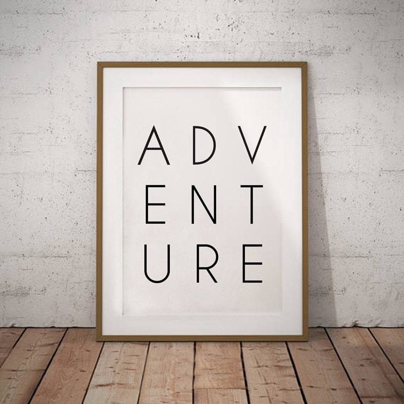 Adventure Wall Art Print on Canvas Modern Wall Decor - 8 Sizes (Frame ...